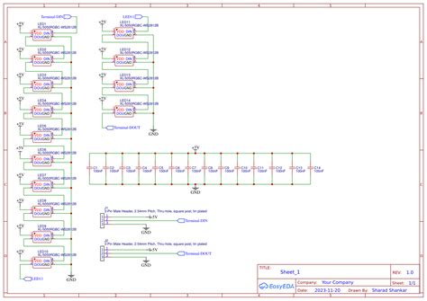 LED Word Clock V EasyEDA Open Source Hardware Lab