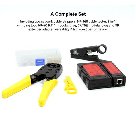 3 In 1 Network Cable Tester Set Lan Tester Rj45 Me Vicedeal