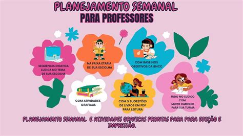 Plano De Aula Semanal Com 10 Atividades Elo7 Produtos Especiais
