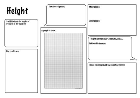 Variation Investigation Scaffolded Write Up Teaching Resources