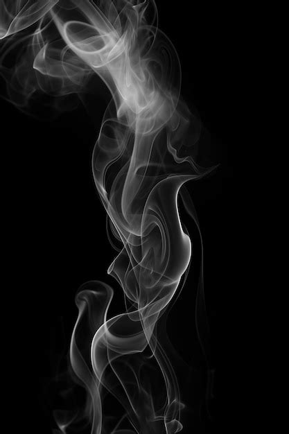 투명한 배경에 고립 된 현실적인 연기 효과 커피 담배 및 뜨거운 음식 파동 프리미엄 Psd 파일