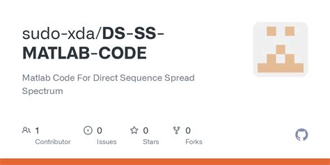 Github Sudo Xdads Ss Matlab Code Matlab Code For Direct Sequence Spread Spectrum
