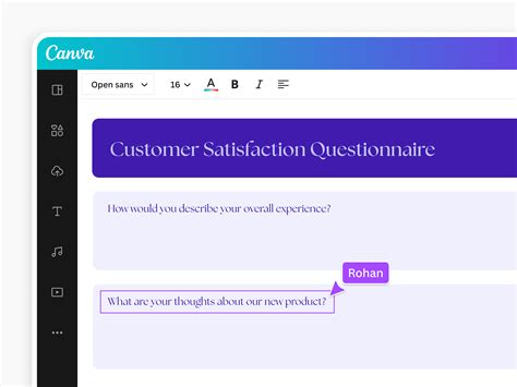 Questionnaire Format For Survey