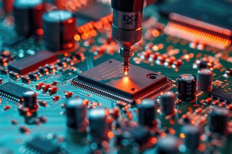 Premium Photo Debugging Electronics Device Pcb Witch Microcontroller