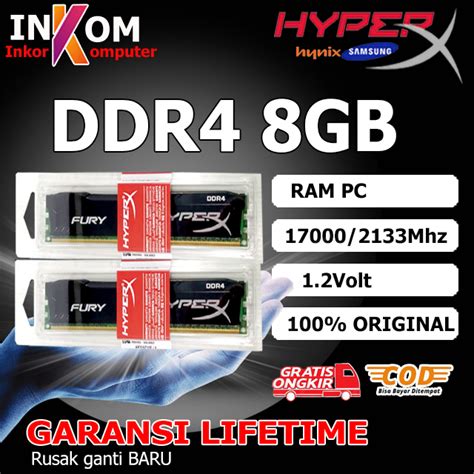 Jual Memory Ram Pc Ddr4 8gb Pc 21300 2666mhz Shopee Indonesia