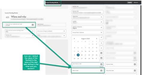 How To Default A Value For A Date Dff In Assignment Region In Redwood — Cloud Customer Connect