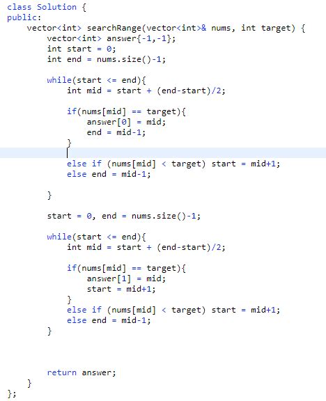 Find First And Last Position Of Element In Sorted Array