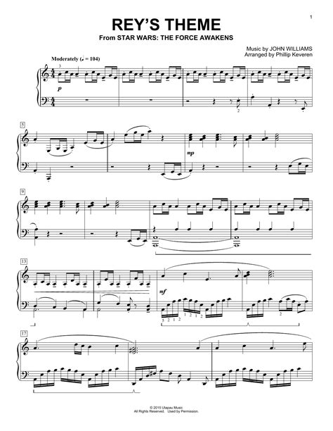 Download Reys Theme John Williams Piano Solo Sheet Music Pdf 195422