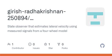 GitHub Girish Radhakrishnan 250894 Linear State Observer Four Wheel