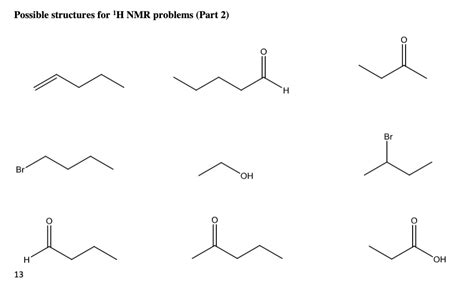 Solved H NMR Problem 3 Select The Correct Structure And Chegg Com