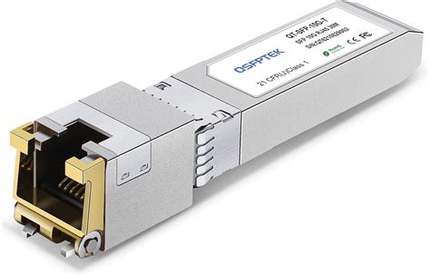 Qsfptek Módulo 10g Sfp Rj45 10gbe Giga Mini Gbic Sfp Para Rj45