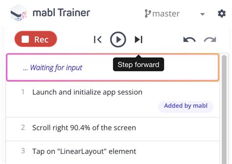 Playing Steps In The Mabl Trainer Mabl Help