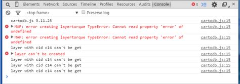 Carto Error Loading Heatmap Layer Using Cartodbjs Geographic