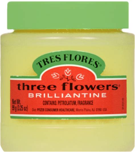 Case Of 12 Three Flowers Brilliantine Pomade 3 25 Oz By American I