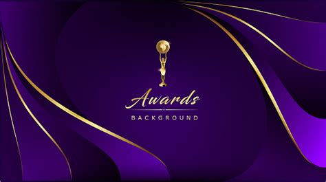 블루 퍼플 골든 로얄 어워드 그래픽 배경 라인 웨이브 우아한 광택 현대 템플릿입니다 세련된 모양의 럭셔리 프리미엄 기업