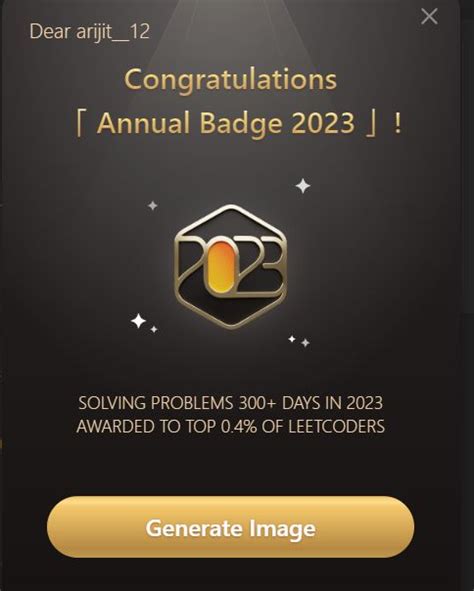 Got 2023 Leetcode Badge For 300days Of Solving Problem On Leetcodegood