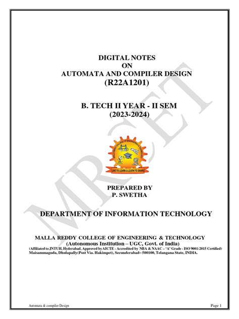 it r22 2 2 automata and compiler design digital notes 2023