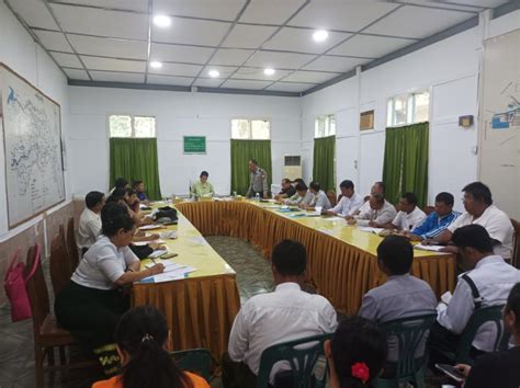 ခရမ်းမြို့နယ်တွင် ဌာနဆိုင်ရာများလုပ်ငန်းညှိနှိုင်းအစည်းအဝေး ကျင်းပ Information And Public