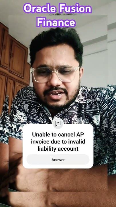 Oracle Fusion Functional Interview Question From Ap Oracleerp Oracle Oraclefusioncloud Youtube