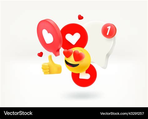 Using Social Media Network Communication Vector Image