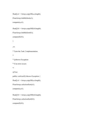 FloatArrays Java Ckage Csi213 Lab05 Import Java U Pdf