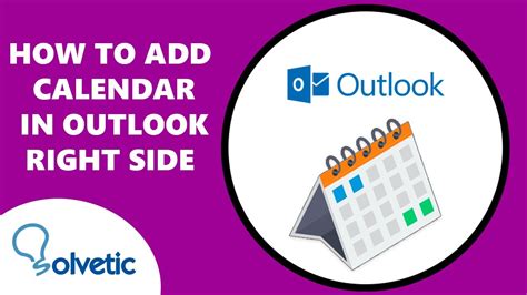 How To Add Calendar In Outlook Right Side Youtube