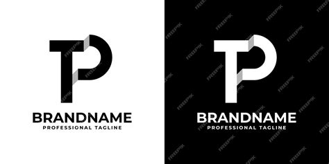 Premium Vector Letter Tp Or Pt Monogram Logo Suitable For Any Business With Tp Or Pt Initials