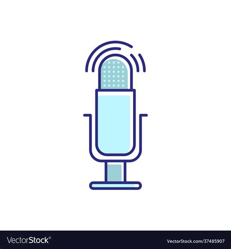 Microphone Icon Blue