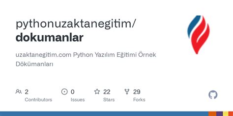 Github Pythonuzaktanegitim Dokumanlar Uzaktanegitim Python