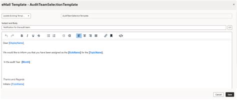 Customize Email Template For Business Object Vbcs Web Application Oracle Forums
