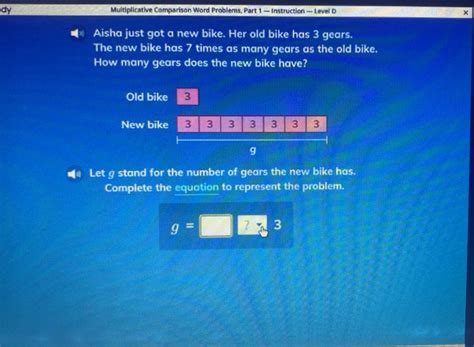 Solved Dy Multiplicative Comparison Word Problems Part 1