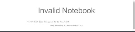 Overcoming The “invalid Notebook” Persistent Error Message In Your Repository By Nazir Sani
