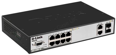 D Link XStack 10 Port 10 100 Layer 2 Managed Switch Server Case