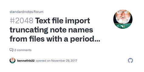 Text File Import Truncating Note Names From Files With A Period In The Name · Issue 2048