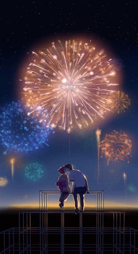 Fireworks Anime Wallpapers Wallpaper Cave Cracker Wallpapers