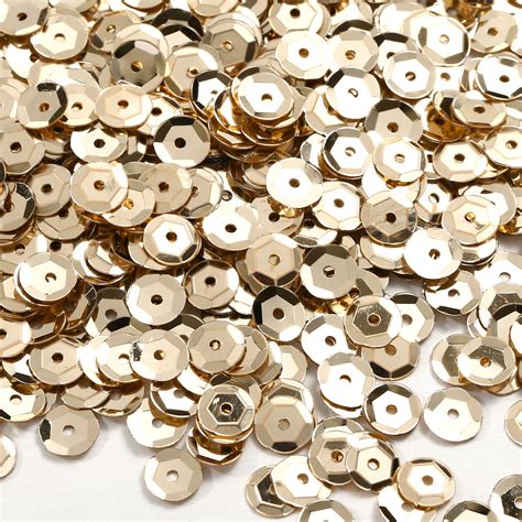 Naler 2800pcs Loose Sequins Champagne Glittering Sequins Spangles
