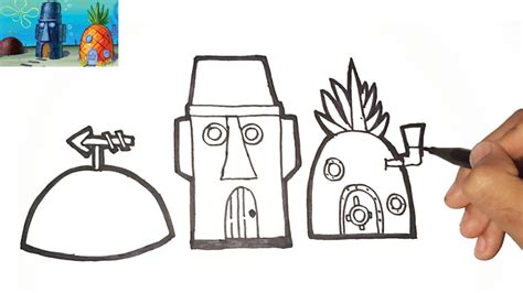 Amazing How To Draw Spongebob Squarepants Squidwards House 59 Off