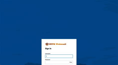 Zimbra Web Client Sign In Mail Nitrkl