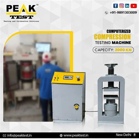 Digital Compression Testing Machine Ctm Kn Semi Automatic At Piece In New Delhi
