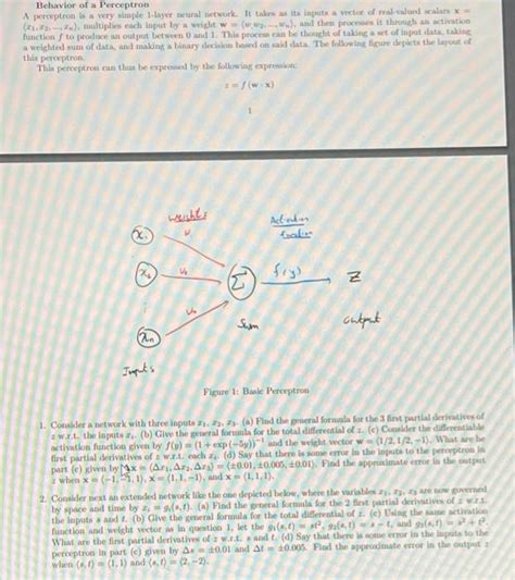 Behavior Of A Perceptron A Perception Is A Very