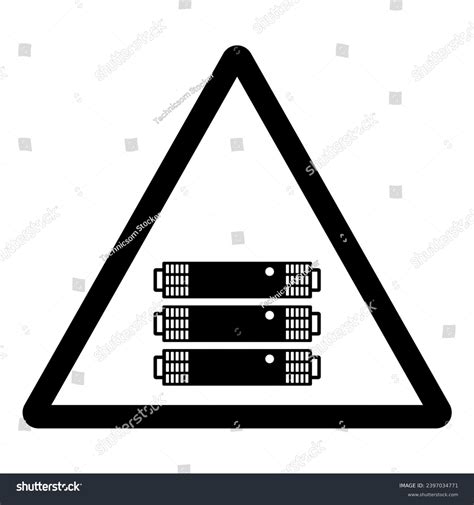 Server Room Symbol Signvector Illustration Isolate Stock Vector Royalty Free