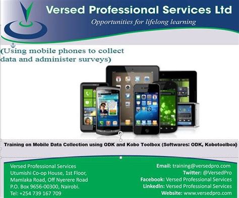 Discounted Training On Mobile Data Collection Using Odk And Kobo Toolbox 20th To 24th January