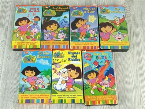 Dora The Explorer Vhs Tapes Lot Of 7 Various Titles 30 00 Picclick Ca