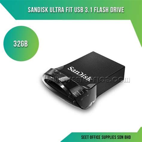 Sandisk Ultra Fit Usb Gb Flash Drive Seet Office Supplies Malaysia