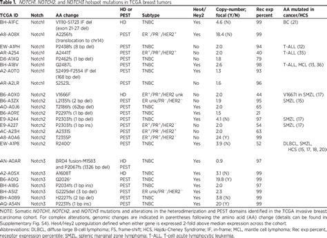 Figure 1 From Pest Domain Mutations In Notch Receptors Comprise An