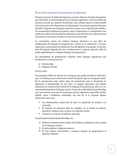 Pseudocódigo Pdf Algoritmos Lenguaje De Programación