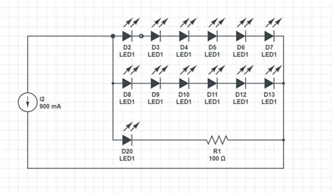 Creating A Parallel Led Circuit With Fewer Leds In Series But Maintaining The Same Brightness
