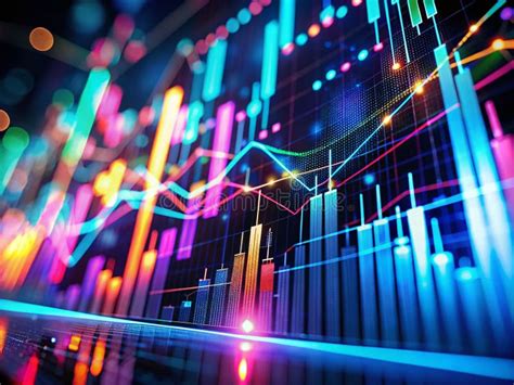 Dynamic Data Visualization Explore Abstract Charts And Graphs In Vibrant Lowlight Digital Art