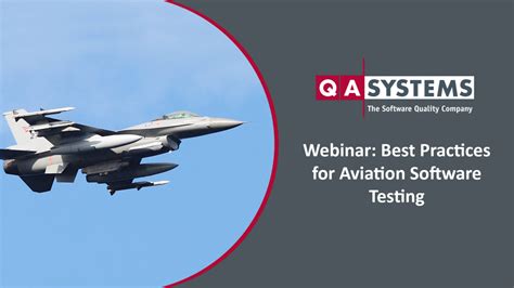 aviation software testing best practices qa systems