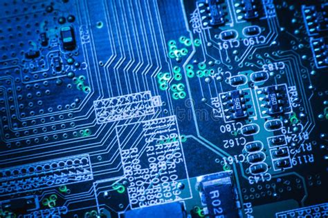 Electronics Engineering Motherboard Digital Data Stock Image Image Of